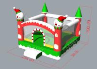 China Toddler Christmas PVC Tarpaulin Inflatable Bounce House 250x300x200cm for sale