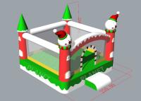 China Toddler Christmas PVC Tarpaulin Inflatable Bounce House 250x300x200cm for sale