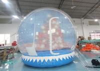 China 0.8mm Transparent Inflatable Snow Globe Photo Booth for sale