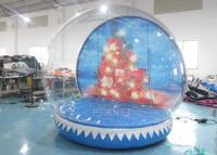 China Inflatable Santa Snow Globe Ball 3m Diameter Quadruple Stitching PVC Photo Booth for sale