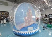 China Inflatable Santa Snow Globe Ball 3m Diameter Quadruple Stitching PVC Photo Booth for sale