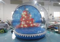China Inflatable Santa Snow Globe Ball 3m Diameter Quadruple Stitching PVC Photo Booth for sale