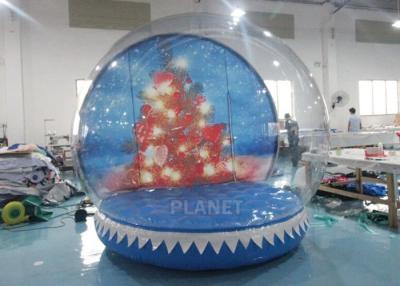 China Inflatable Santa Snow Globe Ball 3m Diameter Quadruple Stitching PVC Photo Booth for sale