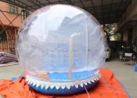 China 3m Diameter Outdoor Inflatable Snow Globe Photo Booth - Customizable PVC Promotion Display with 1-Year Warranty for sale