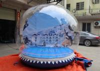 China 3m Diameter Outdoor Inflatable Snow Globe Photo Booth - Customizable PVC Promotion Display with 1-Year Warranty for sale