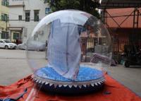 China 3m Diameter Outdoor Inflatable Snow Globe Photo Booth - Customizable PVC Promotion Display with 1-Year Warranty for sale