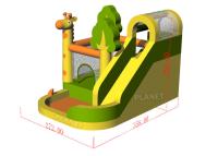 China Commercial Adult Inflatable Giraffe Bouncy Castle 2.72x3.58x2.48m with Air Blower for sale