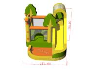 China Commercial Adult Inflatable Giraffe Bouncy Castle 2.72x3.58x2.48m with Air Blower for sale
