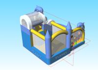 China Children Inflatable Bounce House with Dolphin Slide Jumping Castle 2.5m PVC for sale