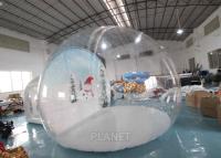 China 4m Inflatable Snow Globe Bubble Tent With Passage Way Background for sale