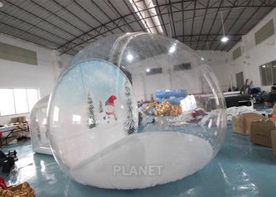 China 4m Inflatable Snow Globe Bubble Tent With Passage Way Background for sale
