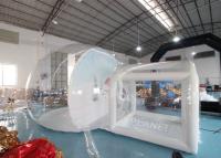 China 4m Inflatable Snow Globe Bubble Tent With Passage Way Background for sale