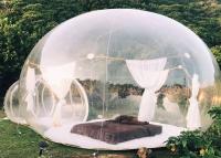 China 0.8mm Clear PVC Inflatable Bubble Tent 4m Diameter with 2m Tunnel for Outdoor Camping for sale