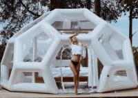 China Inflatable Bubble Tent 0.8mm PVC Camping Hotel Transparent Soccer Shape for sale