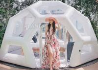 China Inflatable Bubble Tent 0.8mm PVC Camping Hotel Transparent Soccer Shape for sale