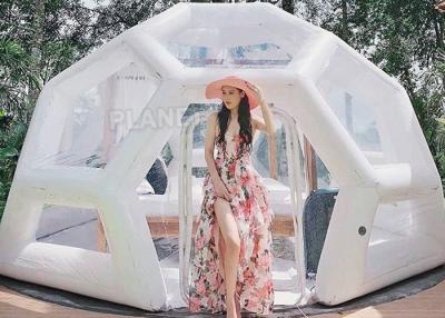 China Inflatable Bubble Tent 0.8mm PVC Camping Hotel Transparent Soccer Shape for sale