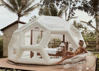 China 0.6mm PVC Inflatable Football Shape Jungle Bubble Lodge Tent 4m 5m Custom for sale