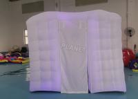 China Inflatable Square Yoga Tent 2.7x2.7x2.3m with LED Light for Hot Yoga Exercise for sale