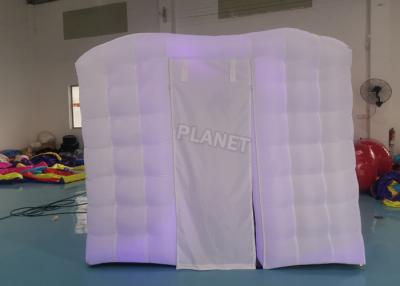 China Inflatable Square Yoga Tent 2.7x2.7x2.3m with LED Light for Hot Yoga Exercise for sale