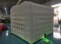 China Inflatable Square Yoga Tent 2.7x2.7x2.3m with LED Light for Hot Yoga Exercise for sale