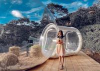 China 4m Transparent Inflatable Bubble Camping Tent with 2m Tunnel - 0.8mm PVC Outdoor Stargazing Dome for sale