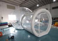 China Clear PVC 4m Diameter Inflatable Bubble Tent with 2m Tunnel and Blower System - Temperature Range -50℃ to 100℃ for sale