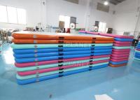 China Portable Inflatable Air Tumble Track 8m x 2m Gymnastics Mat with Drop Stitch Material for sale