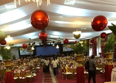 China 60cm Red PVC Inflatable Mirror Ball Christmas Decorative Ball for Party Promotion for sale