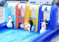 China Inflatable Pony Hop Racing Track Game 0.6mm PVC Tarpaulin 110V 220V Blower for Party Rental for sale