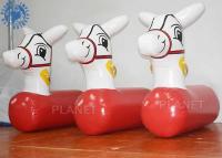 China Inflatable Pony Hop Racing Track Game 0.6mm PVC Tarpaulin 110V 220V Blower for Party Rental for sale