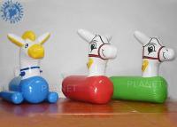 China Inflatable Pony Hop Racing Track Game 0.6mm PVC Tarpaulin 110V 220V Blower for Party Rental for sale