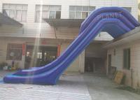 China Commercial 0.9mm PVC Tarpaulin Inflatable Water Slide for Yacht Dock 2-Story for sale