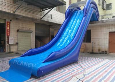China Commercial 0.9mm PVC Tarpaulin Inflatable Water Slide for Yacht Dock 2-Story for sale
