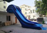 China Commercial 0.9mm PVC Tarpaulin Inflatable Water Slide for Yacht Dock 2-Story for sale
