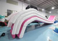 China Custom 0.9mm PVC Tarpaulin Inflatable Yacht Slide - Floating Water Slide for Boats and Superyachts for sale