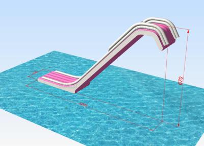 China 12M Floating PVC Tarpaulin 1000D Inflatable Yacht Slide Custom Size for sale