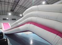 China 0.9mm PVC Tarpaulin Inflatable Boat Slide Custom Size for Yacht Water Floating Slide for sale