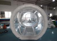 China 4m Diameter Transparent Inflatable Dome Bubble Camping Tent with 2m Airtight Tunnel for sale