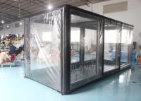 China Airtight Welding Black Inflatable Garage Tent for Car Storage 0.4mm PVC for sale