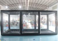 China Airtight Welding Black Inflatable Garage Tent for Car Storage 0.4mm PVC for sale