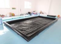 China PVC Tarpaulin Waterproof Inflatable Car Wash Mat 6x3x0.2M Custom Size for sale