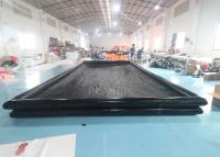 China PVC Portable Inflatable Car Wash Containment Mat 6x3x0.2m with Water Reclamation System for sale