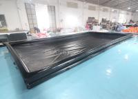 China PVC Portable Inflatable Car Wash Containment Mat 6x3x0.2m with Water Reclamation System for sale