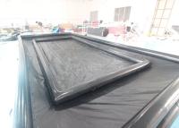 China Heavy Duty 0.6mm PVC 5x3m Portable Inflatable Car Wash Mat Water Containment for sale