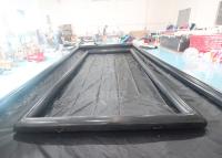 China Heavy Duty 0.6mm PVC 5x3m Portable Inflatable Car Wash Mat Water Containment for sale