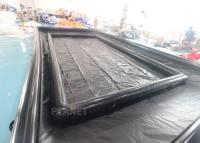China Heavy Duty 0.6mm PVC 5x3m Portable Inflatable Car Wash Mat Water Containment for sale