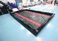 China Custom Logo 5x3m PVC Water Containment Mat for Car Wash 220V Blower for sale