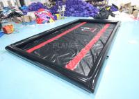 China Black PVC Inflatable Car Wash Mat 5x3m with 220V/110V Blower - Water Collection Container for Vehicle Cleaning for sale
