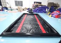 China Black PVC Inflatable Car Wash Mat 5x3m with 220V/110V Blower - Water Collection Container for Vehicle Cleaning for sale