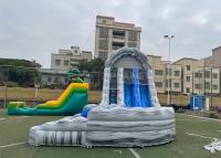 China 12.3m x 9.3m Inflatable Water Slide for Kids with 0.55mm PVC Tarpaulin for sale